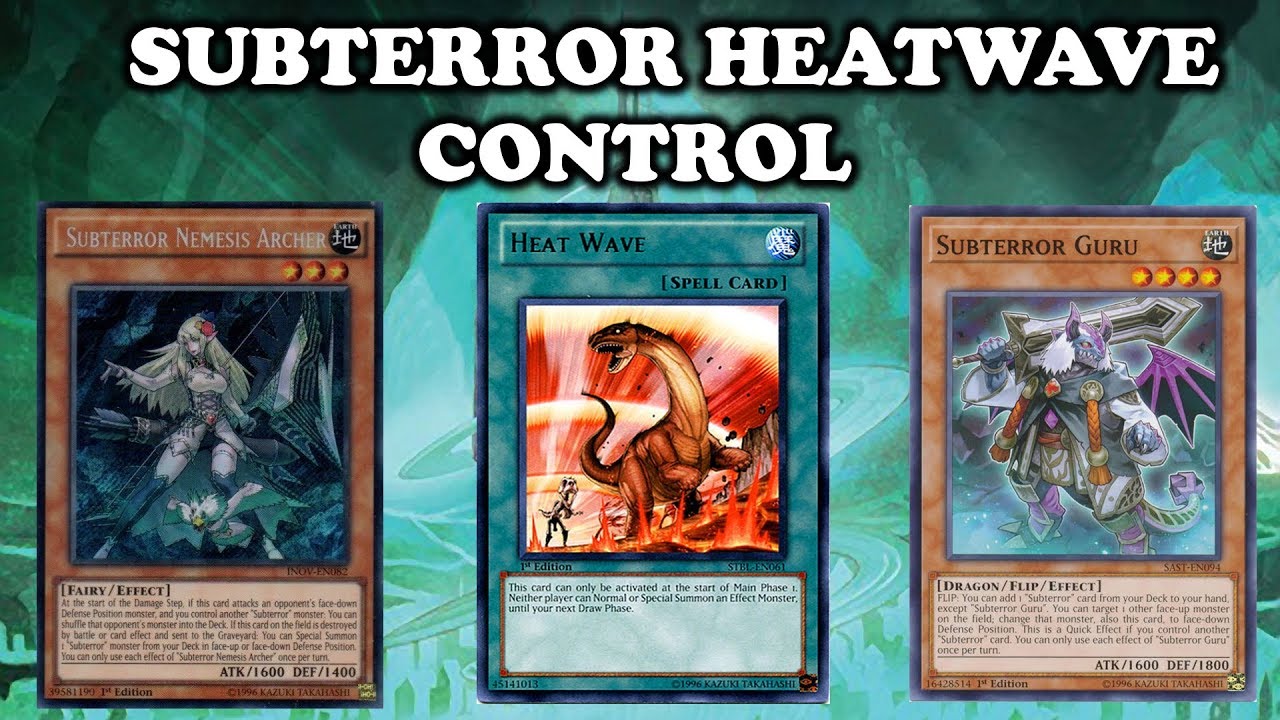 Yu-Gi-Oh! SUBTERROR DECK PROFILE!! A HEATWAVE OF SUBTERRORS!!! - YouTube