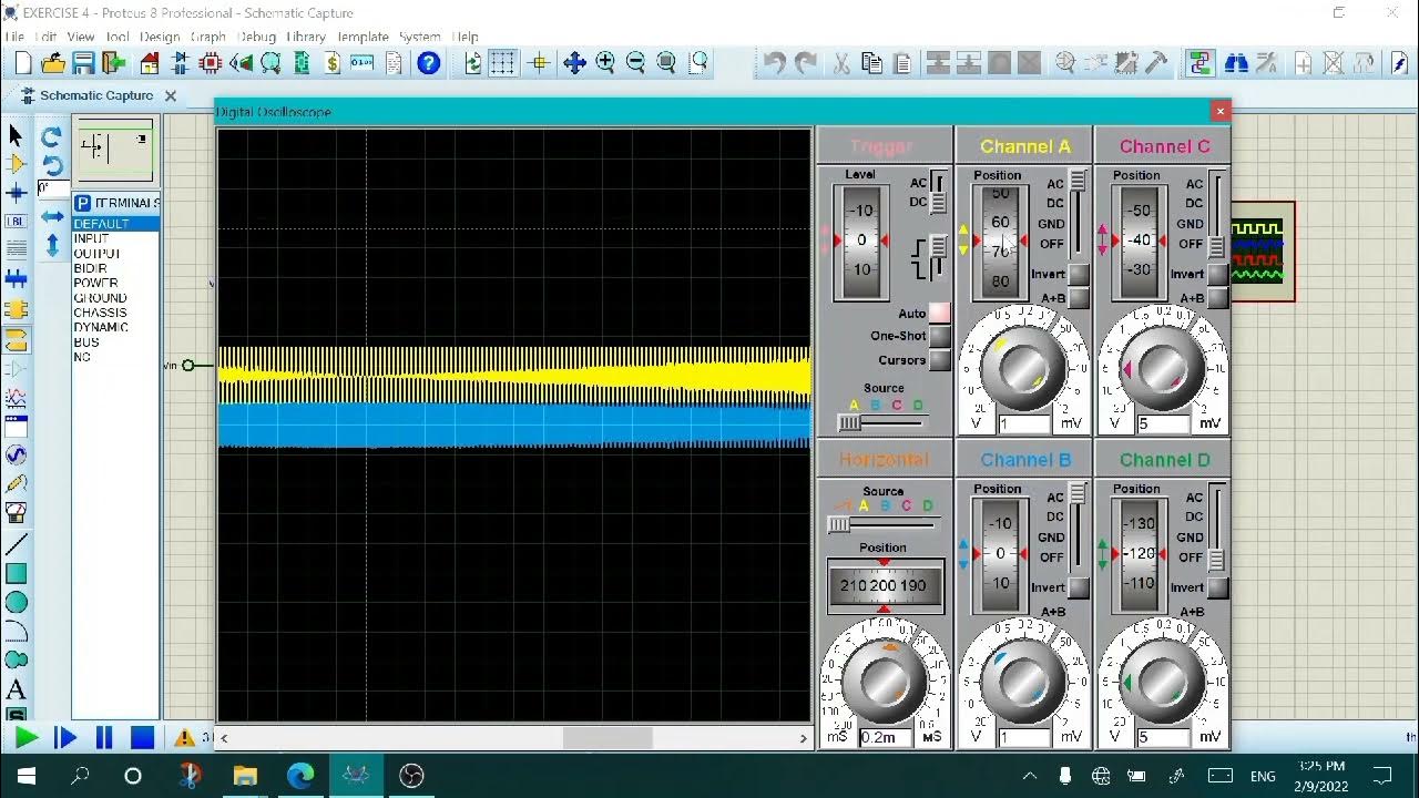 Inverting Amplifier Design And Frequency Response In Proteus Youtube