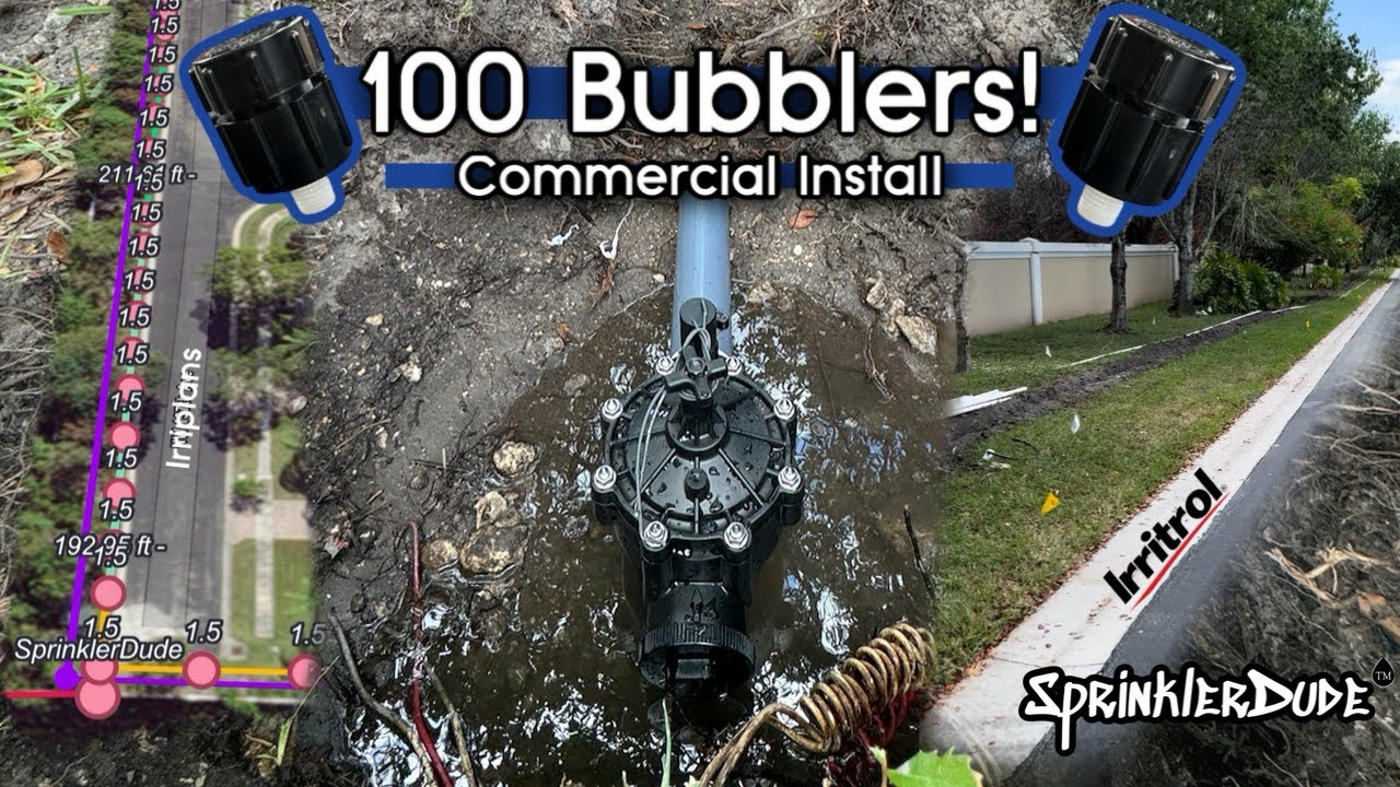 100 Bubblers! | Commercial Install - YouTube