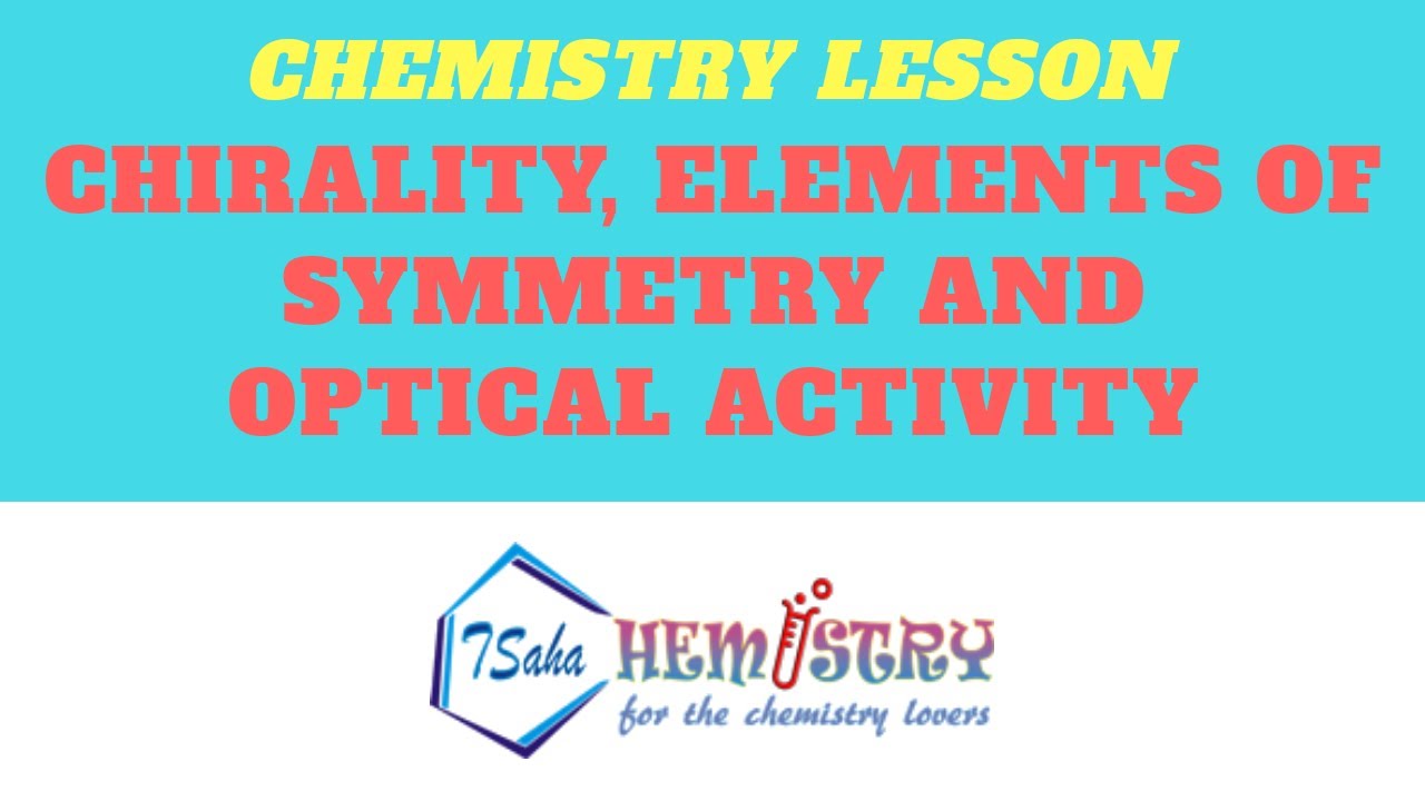 CHIRALITY| | OPTICAL ACTIVITY | | ELEMENTS OF SYMMETRY - YouTube