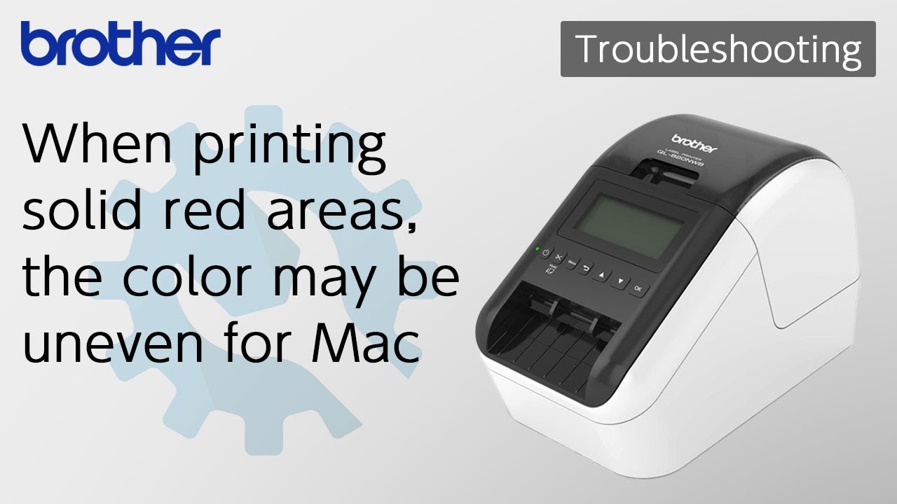 When printing solid red areas, the color may be uneven for Mac ...