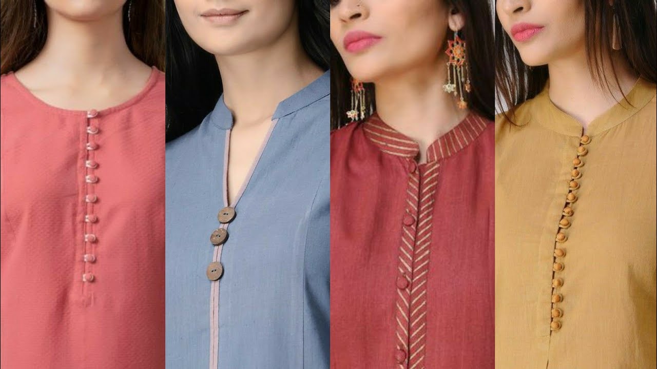 Button neck designing || neck designs and ideas - YouTube