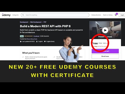 NEW 20+ FREE UDEMY COURSES WITH CERTIFICATE | GET JAVASCRIPT , PYTHON ...