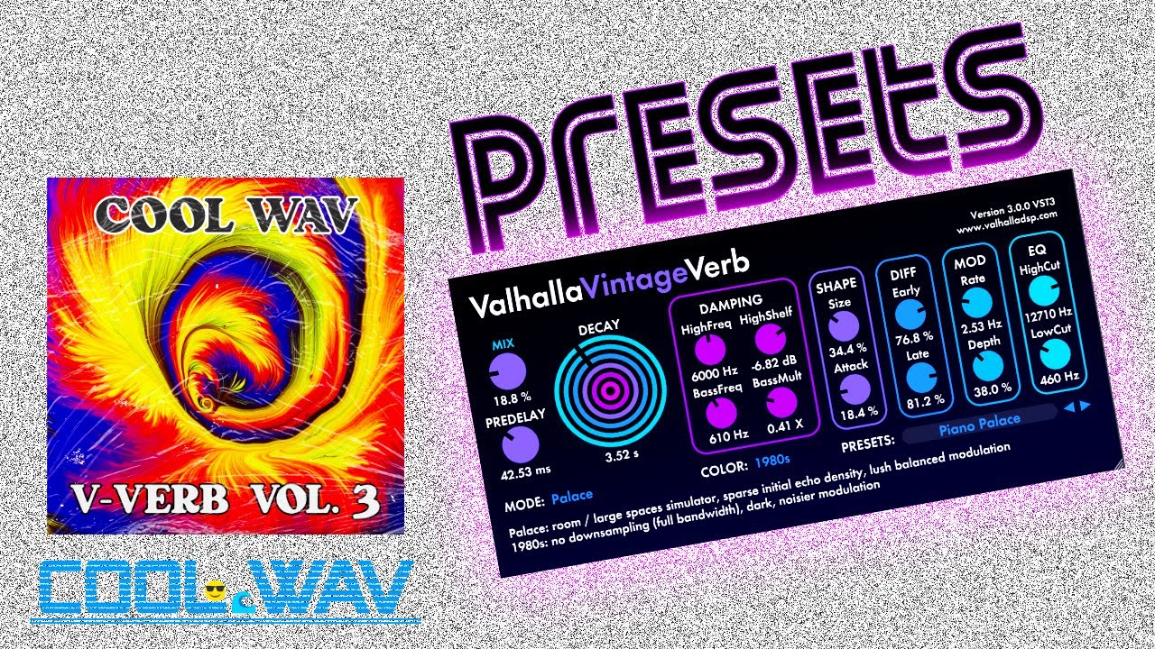😎🌊 50 Valhalla VintageVerb Presets | V-Verb Vol. 3 - YouTube