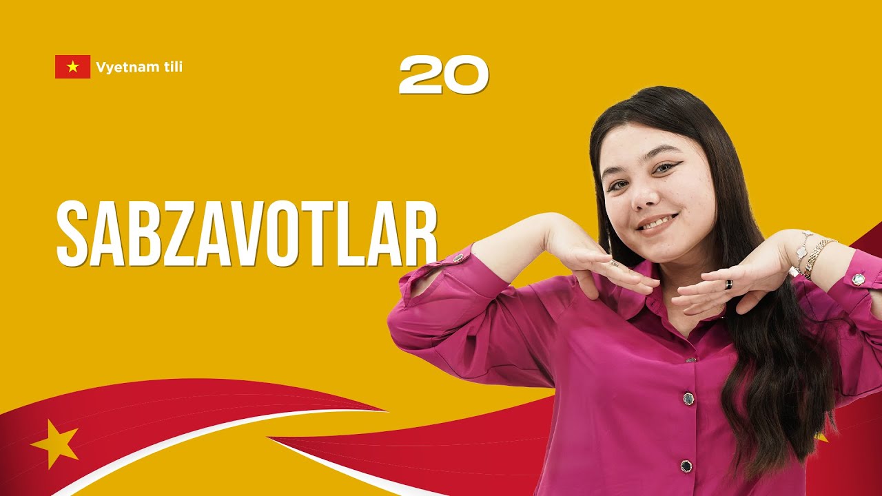 Sabzavotlar 20-dars | Vyetnam tilini 0 dan o'rganish - YouTube