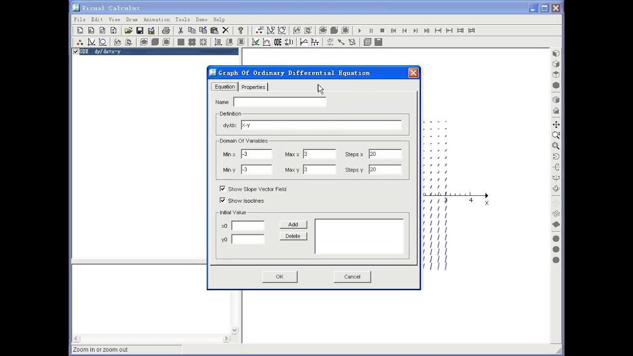 How to graph differential equation with Visual Calculus - YouTube