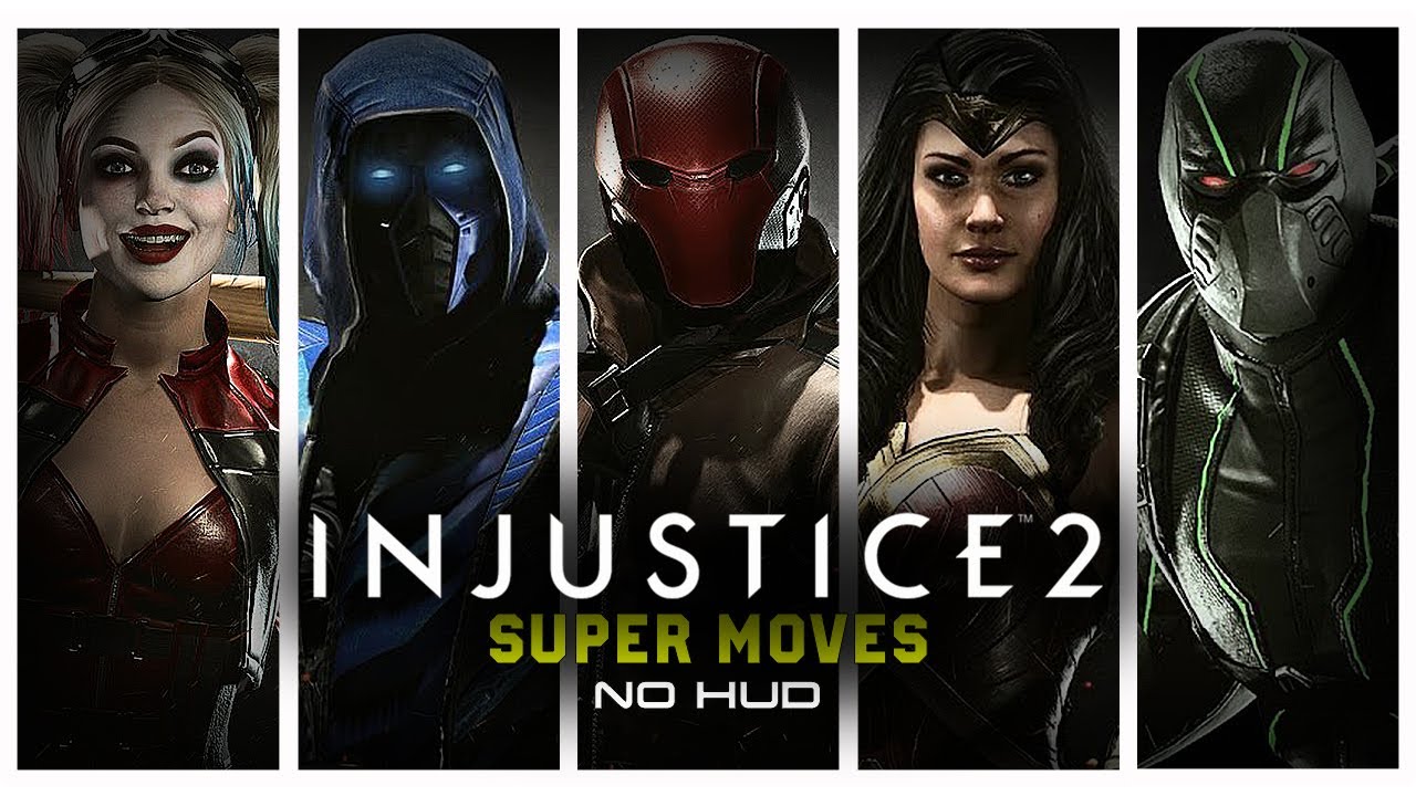 Injustice 2 - All Super Moves (NO HUD) - YouTube