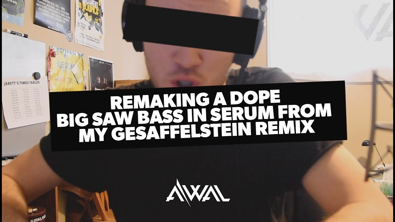 Super Heavy Saw Bass from my Gesaffelstein Remix - Serum Tutorial - YouTube
