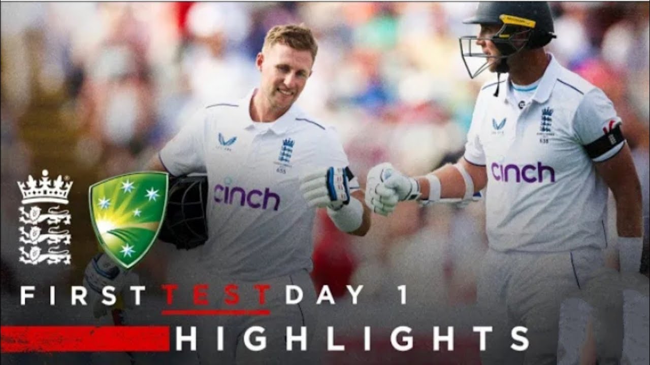 The Ashes series 2023 Highlights | England vs Australia 1st Test day 1 ...