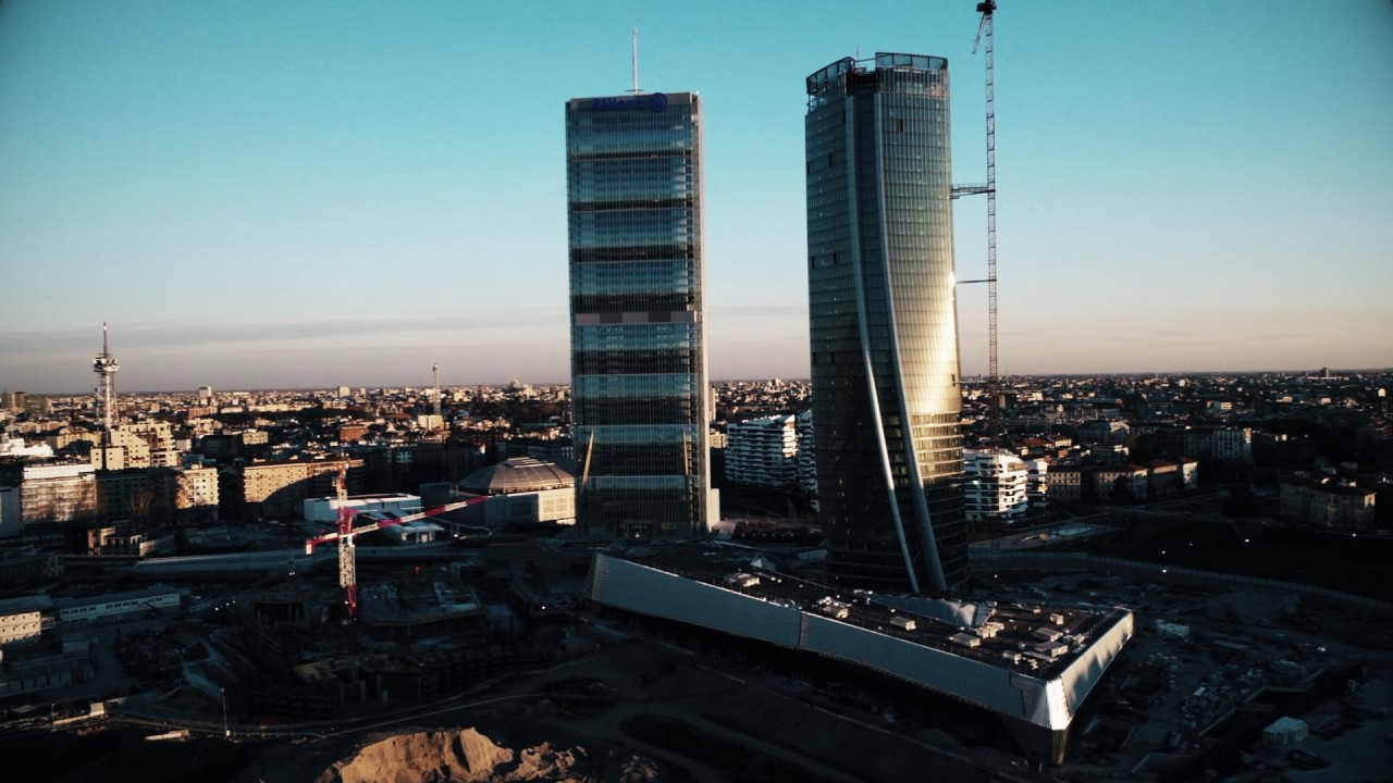 CityLife Milan | Generali Tower By Zaha Hadid by drone | 4K Aerial ...