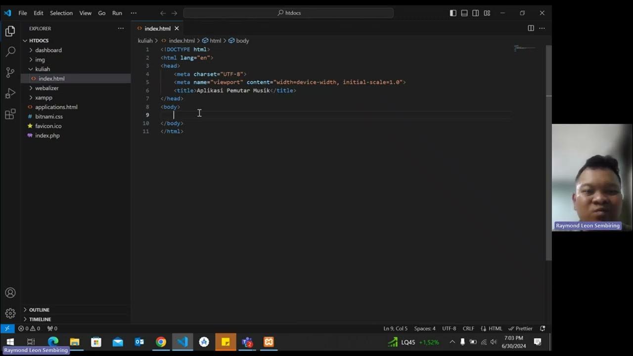 Praktek Cara Melakukan Penyisipan Audio di HTML - Pemrograman Web I - YouTube