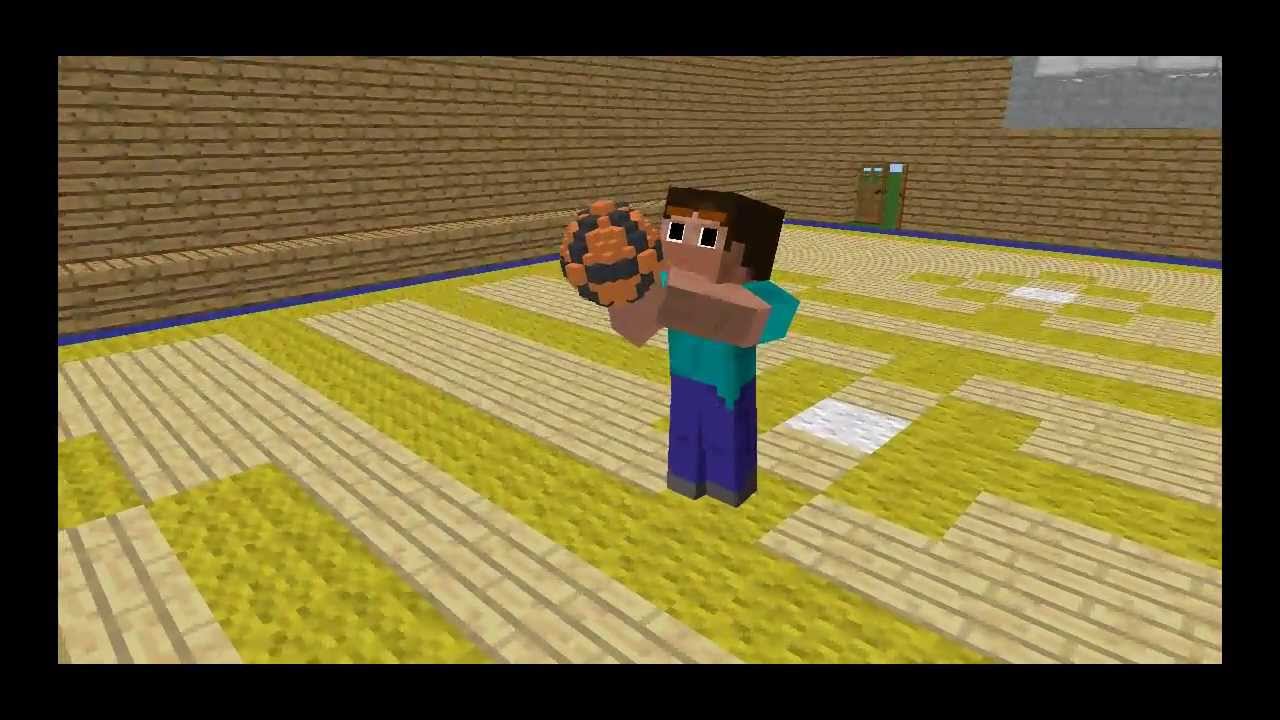 Minecraft basketball - анимация (Mine-imator) - YouTube