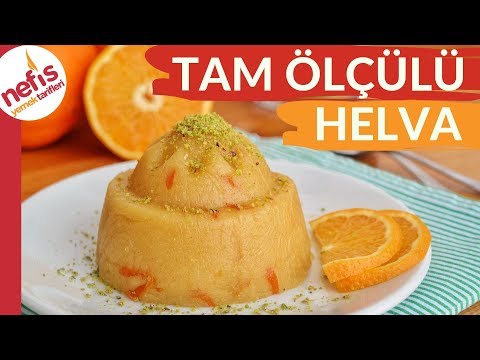 HİÇ ŞAŞMAYAN TAM ÖLÇÜLÜ 💯✅ PORTAKALLI İRMİK HELVASI