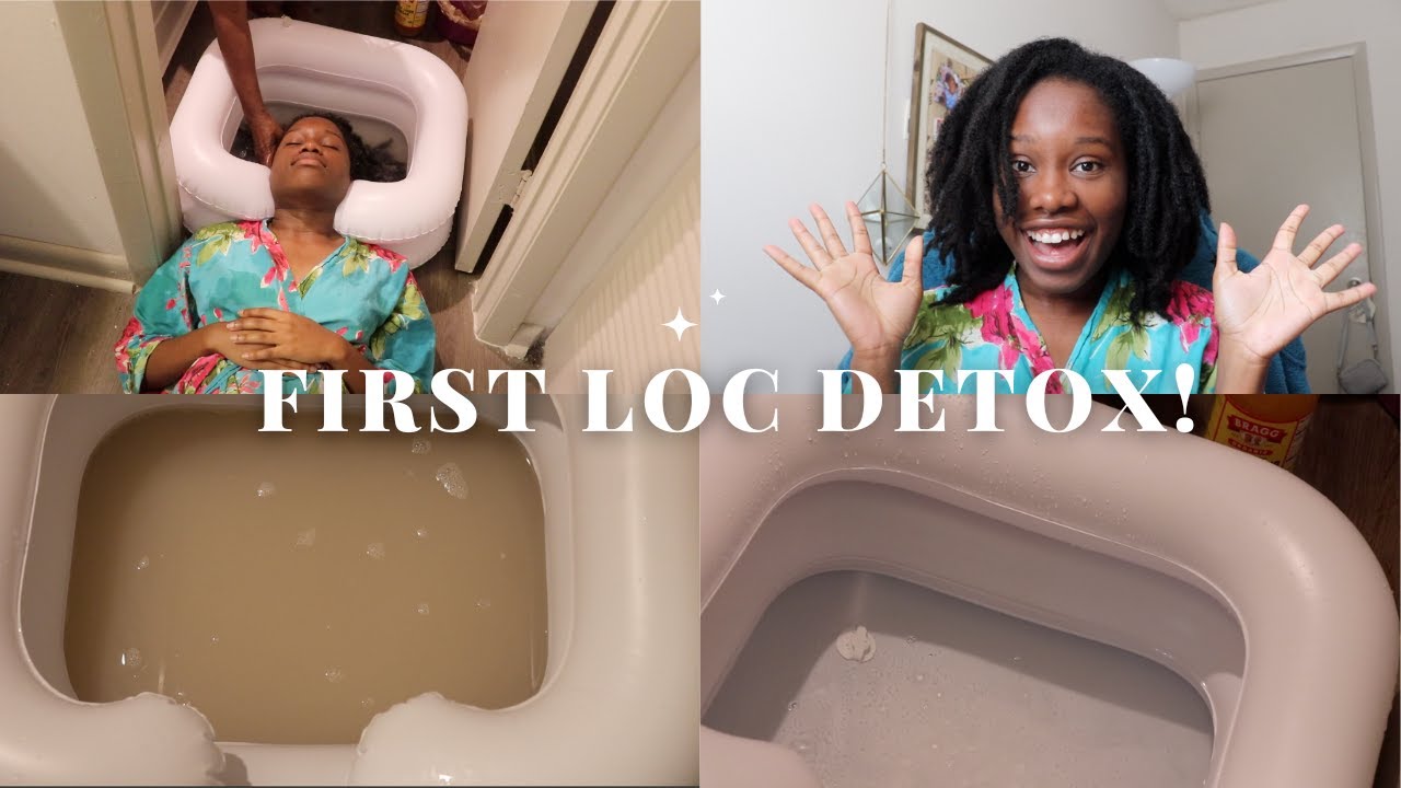 Loc Detox | First ACV Rinse on 2 Year Old Locs - YouTube