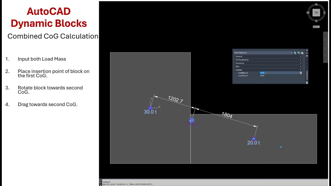 AutoCAD DYnamic Blocks - Combined CoG - YouTube