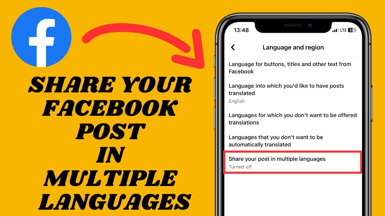 Share Your Facebook Post In Multiple Languages | Multilingual Posts On Facebook - YouTube