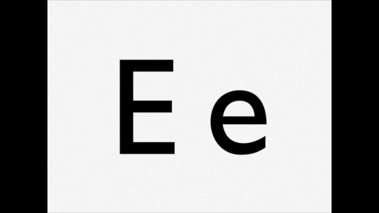 Big and small letter A to e - YouTube