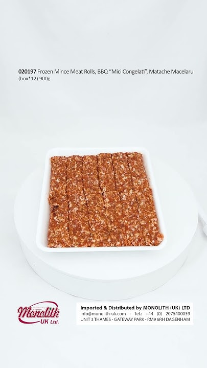 020197 - Frozen Mince Meat Rolls, BBQ "Mici Congelati", Matache Macelaru (box*12) 900g #bbq ...