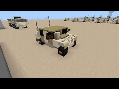 Minecraft: Humvee HMMWV tutorial (new version) - YouTube