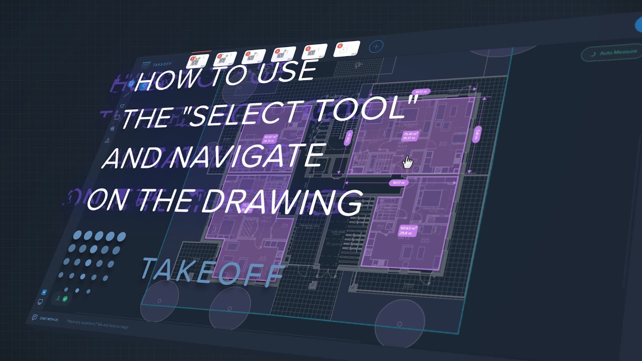 How to use the "Select Tool" and navigate on the drawing - YouTube