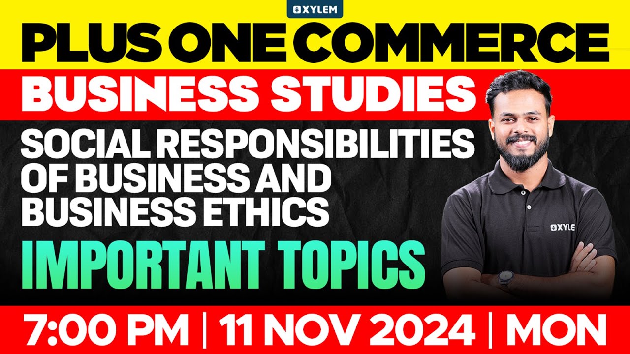 Plus One Commerce - Business Studies | Social Responsibilities Of ...