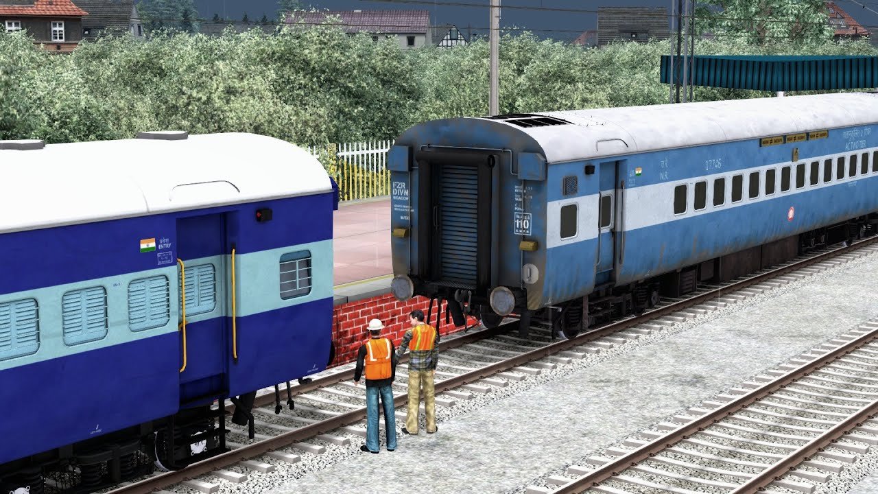 ICF COACHES ADD WITH AC COACHES COUPLIING - Train simulator - YouTube