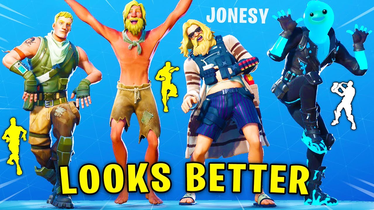 Fortnite Jonesy Skins Looks Better With These Dances & Emotes! (Default ...