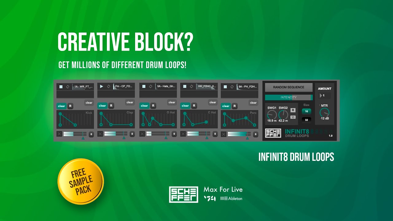 INFINIT8 Drum Loops - Max for Live Device - YouTube