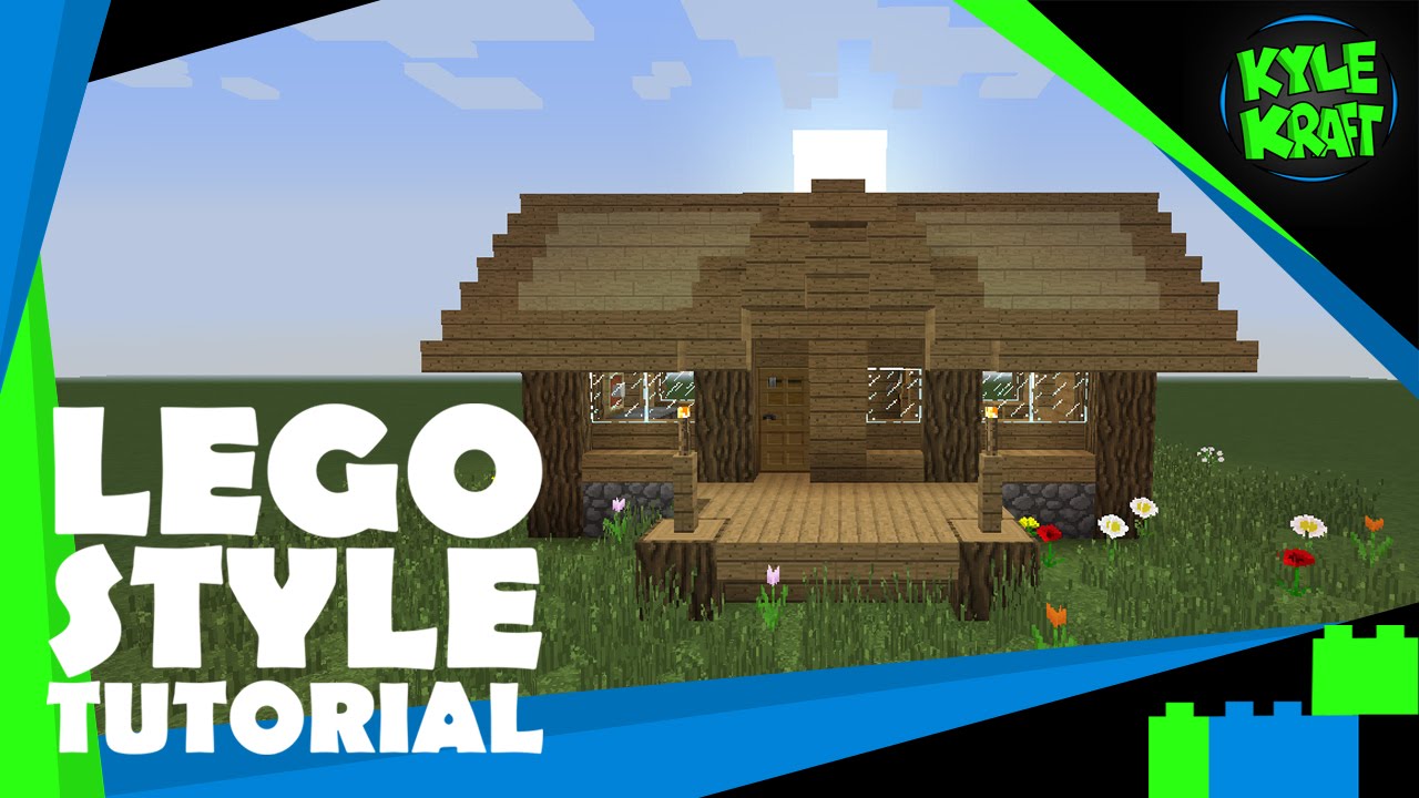 Minecraft | LEGO Style Tutorial | 13x10 Solid Survival House - YouTube