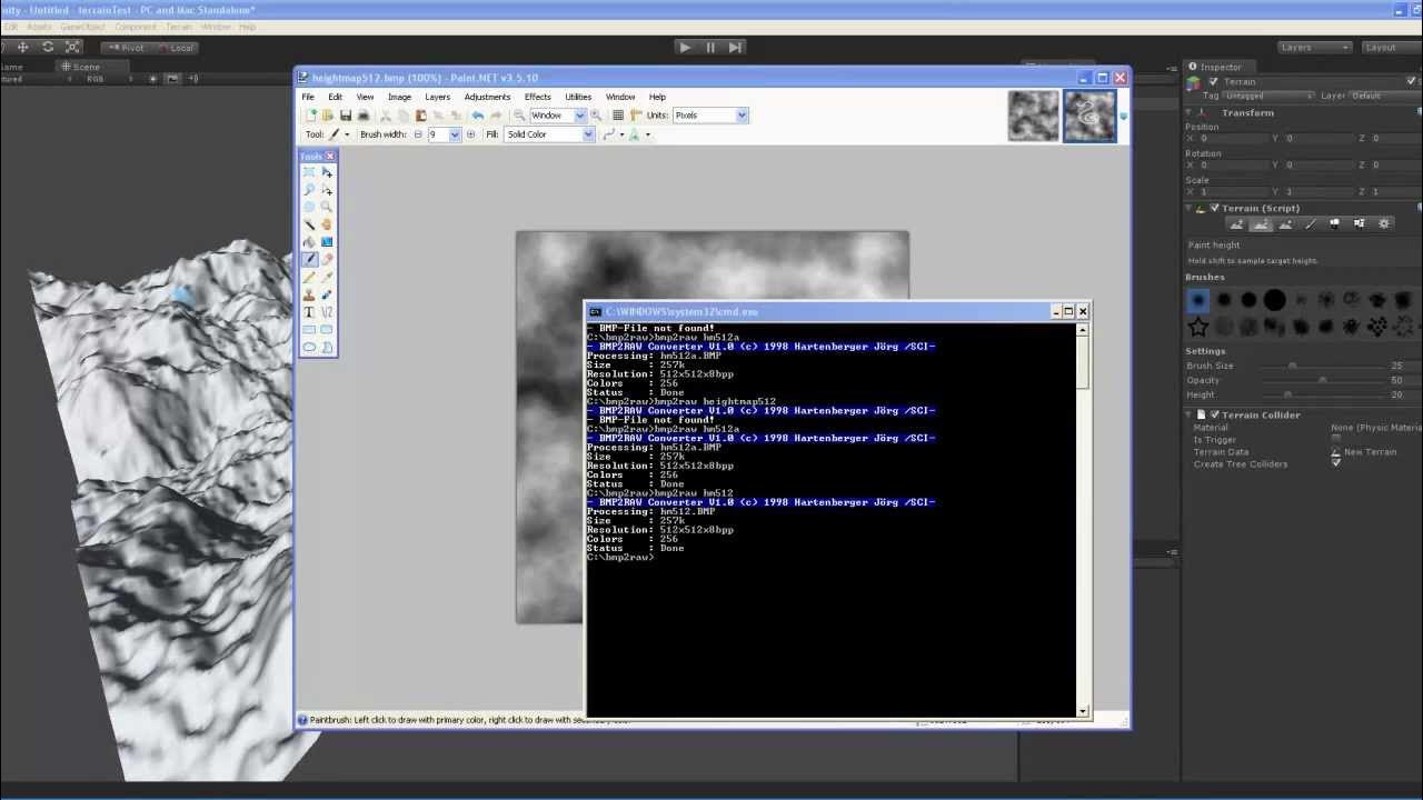 RAW Heightmap in Unity 3D - YouTube