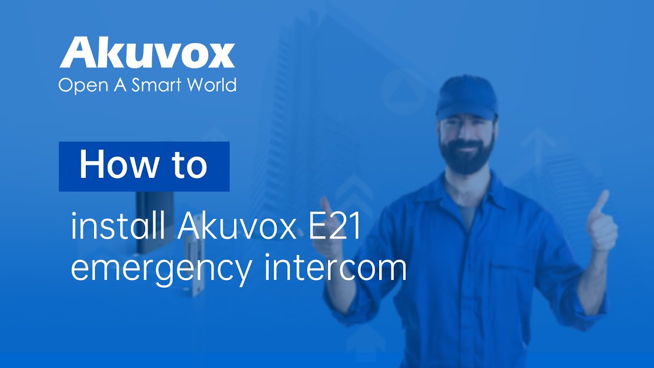 How to install Akuvox E21 emergency intercom - YouTube