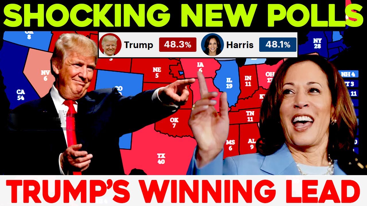 Trump LEADS ! Swing State Map Base Polling DATA (04 November)2024 ...