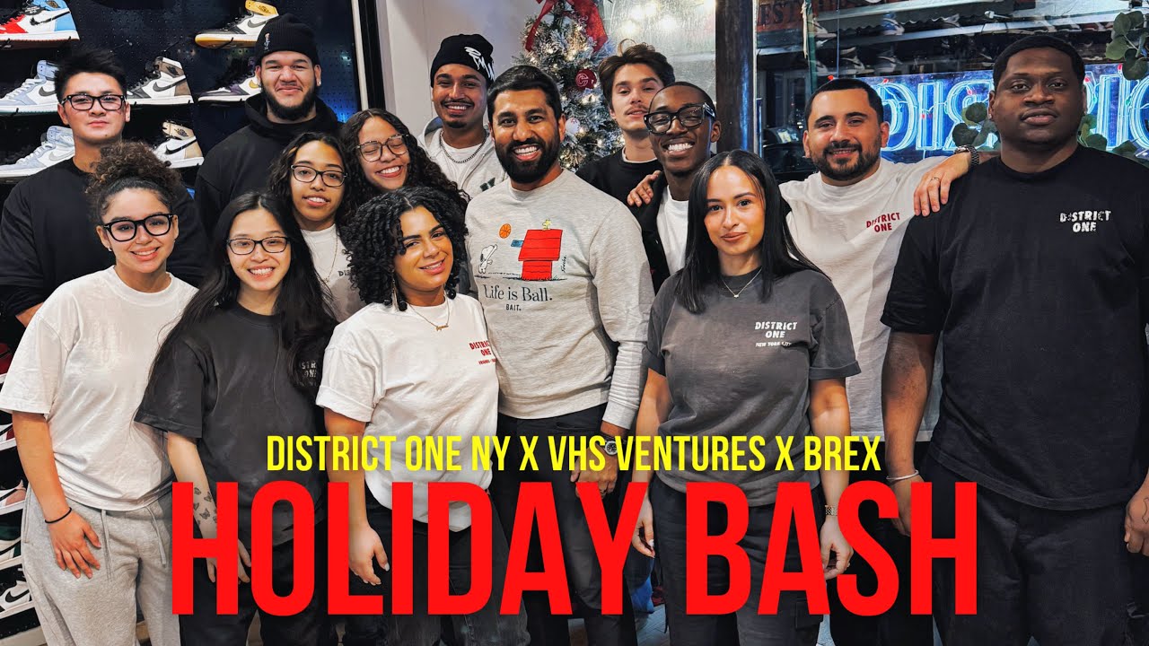 District One Holiday Event with VHS Ventures & Brex - YouTube
