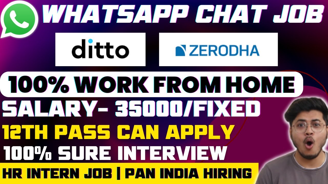 Whatsapp Chat jobs for Students | Work from home Chat jobs | Whatsapp ...