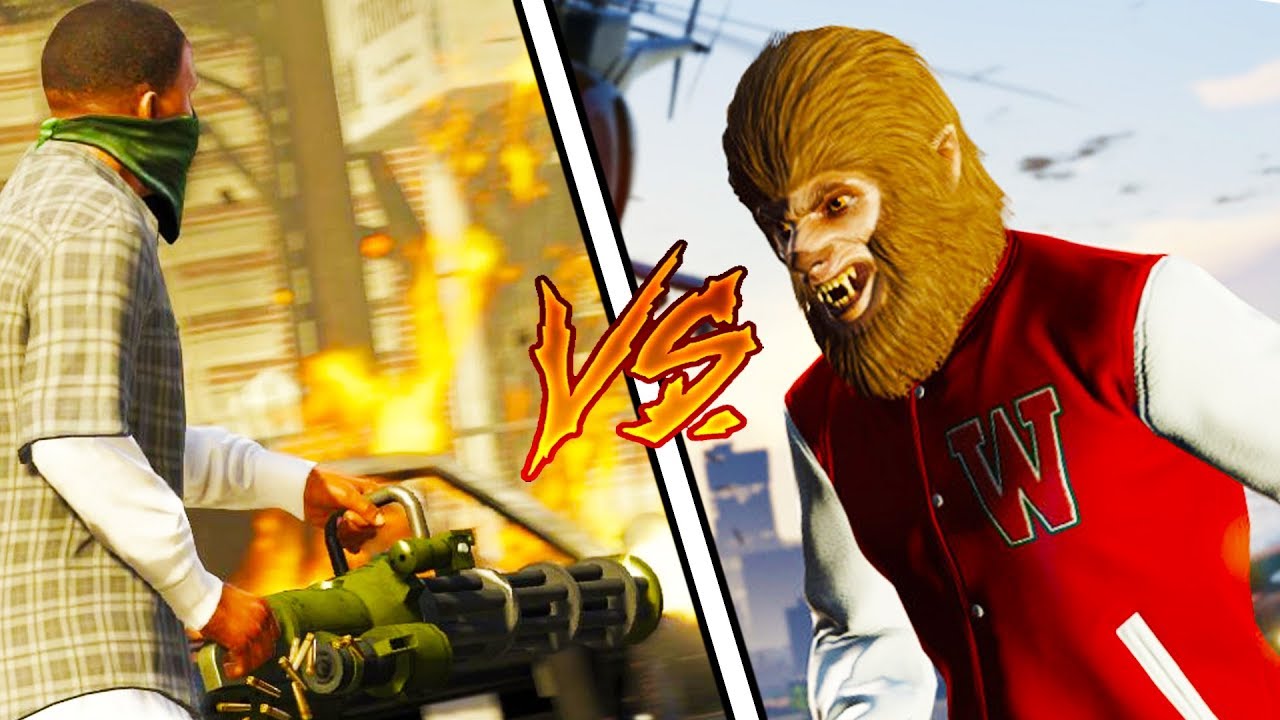 WEREWOLF VS MINIGUN - YouTube