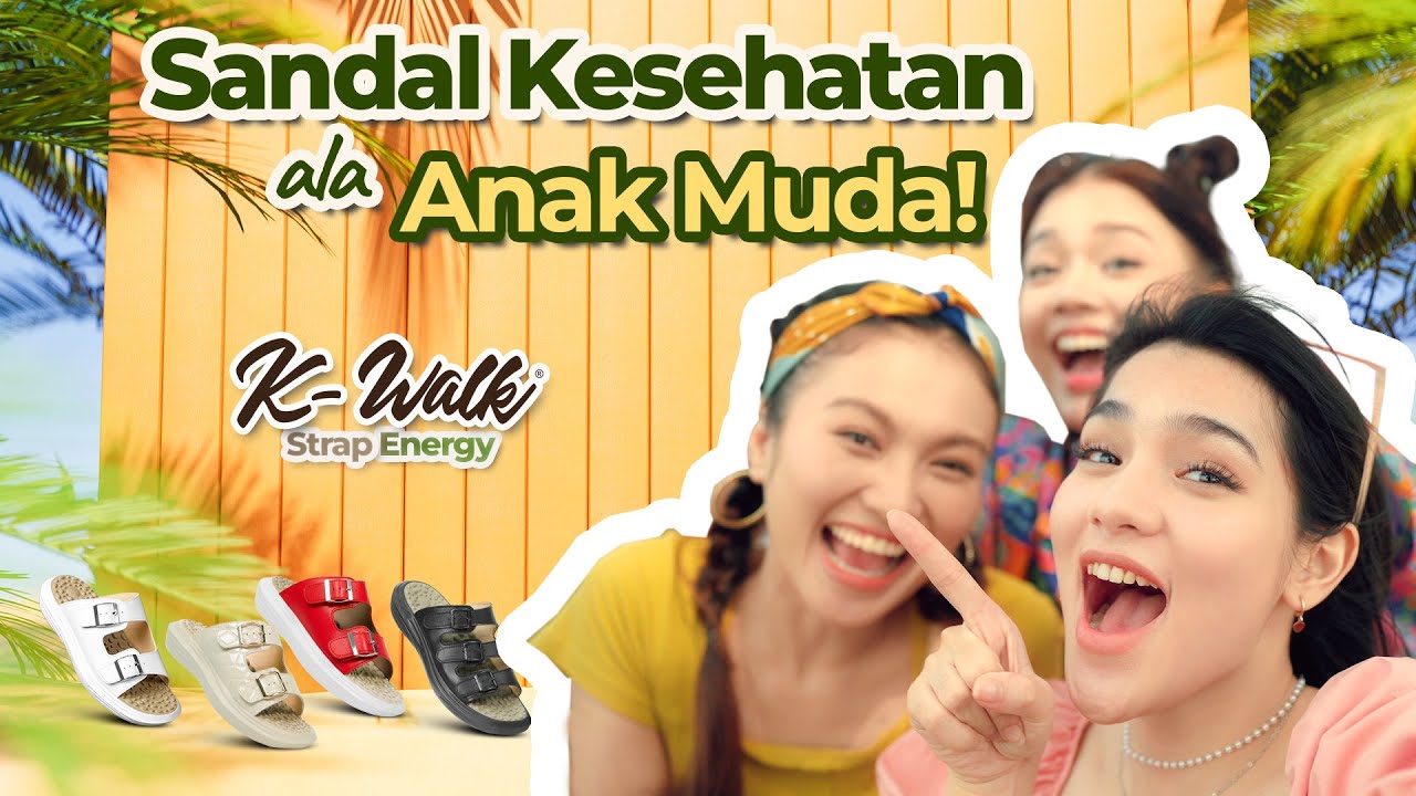 K-Walk Energy Strap, More Colorful - More Fun! | Sandal Kesehatan ...