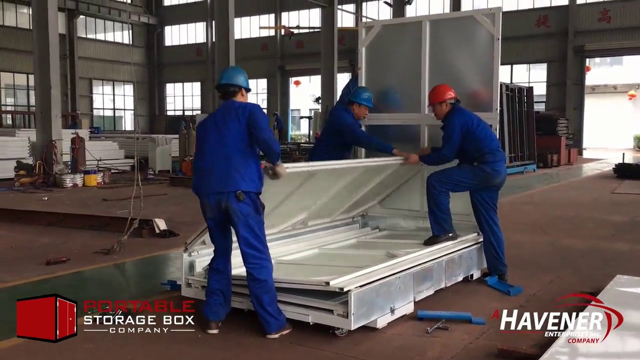 Folding Portable Steel Storage Vault - YouTube
