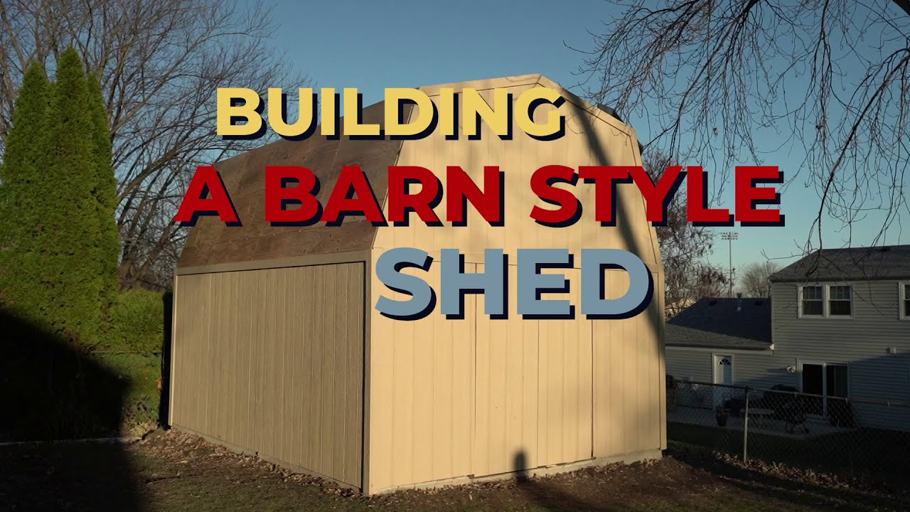 Time-lapse Building a Barn Style Shed - YouTube