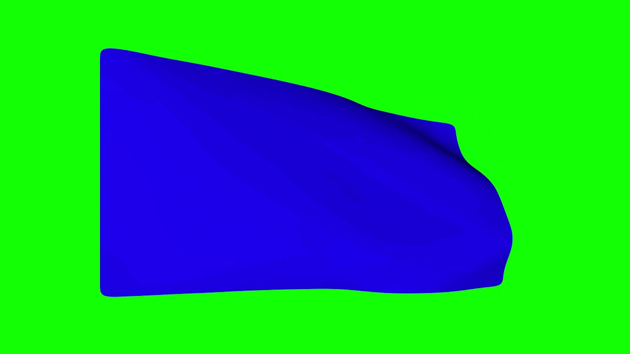 Blue flag green screen for use dual chroma - YouTube