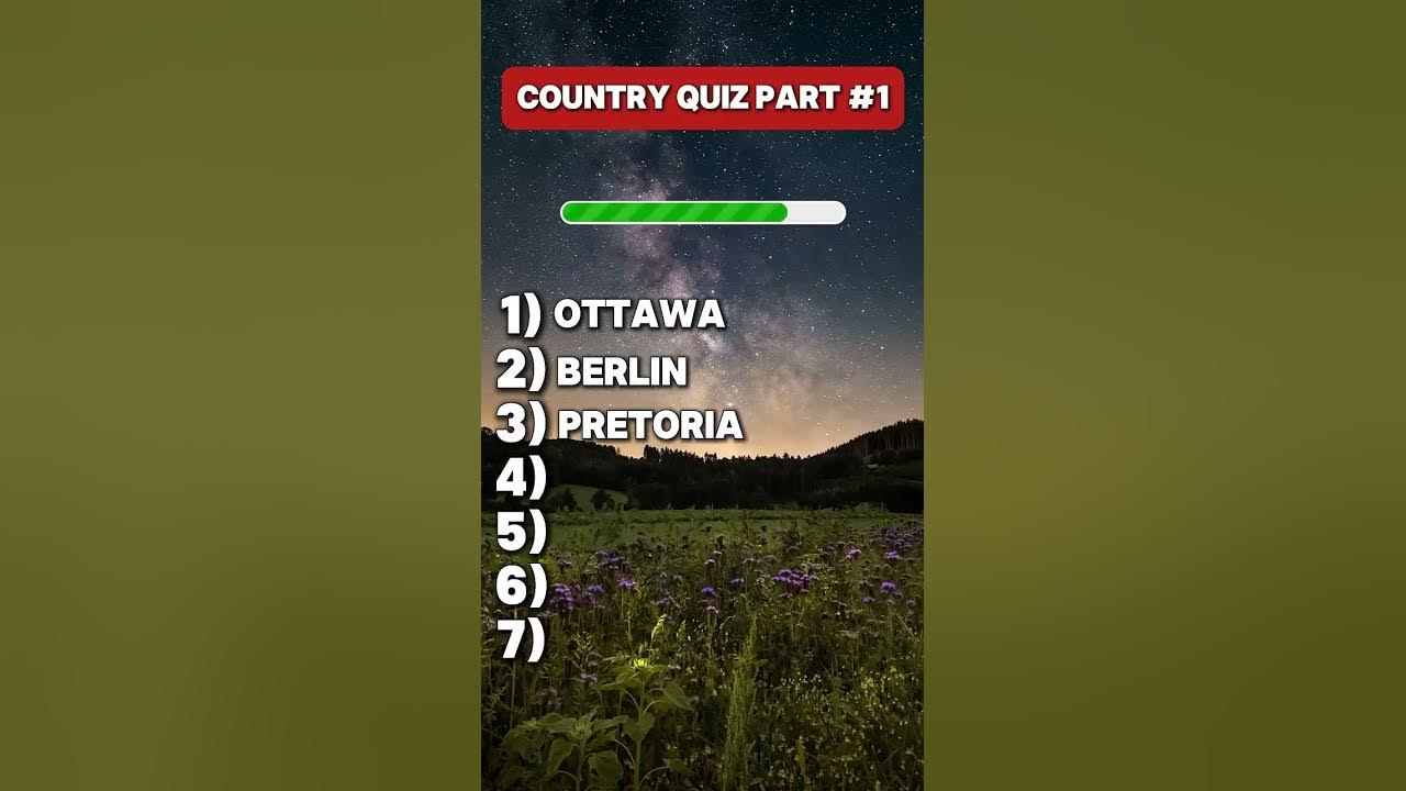 Country Quiz part 1 | Can you guess all 8/8 Capital cities ? #quizzes #quiztime - YouTube