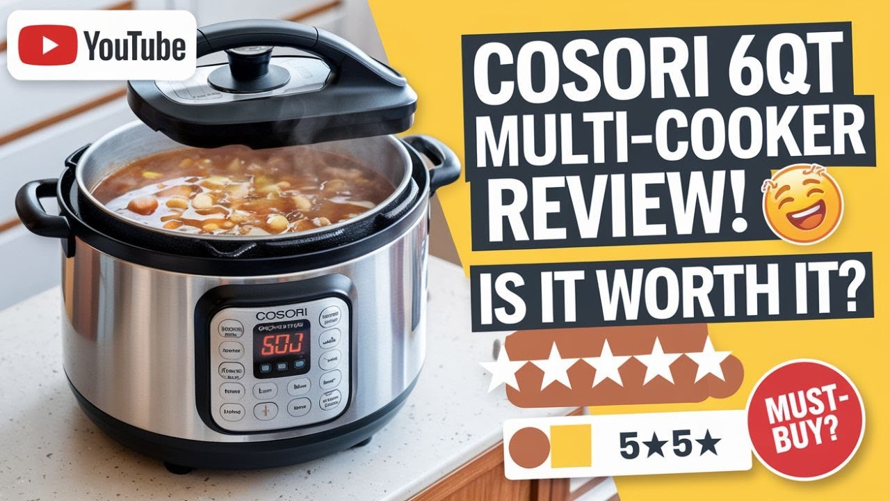 Cosori 6QT Multi-Cooker Review – The Ultimate Kitchen Helper?** 🔥 - YouTube