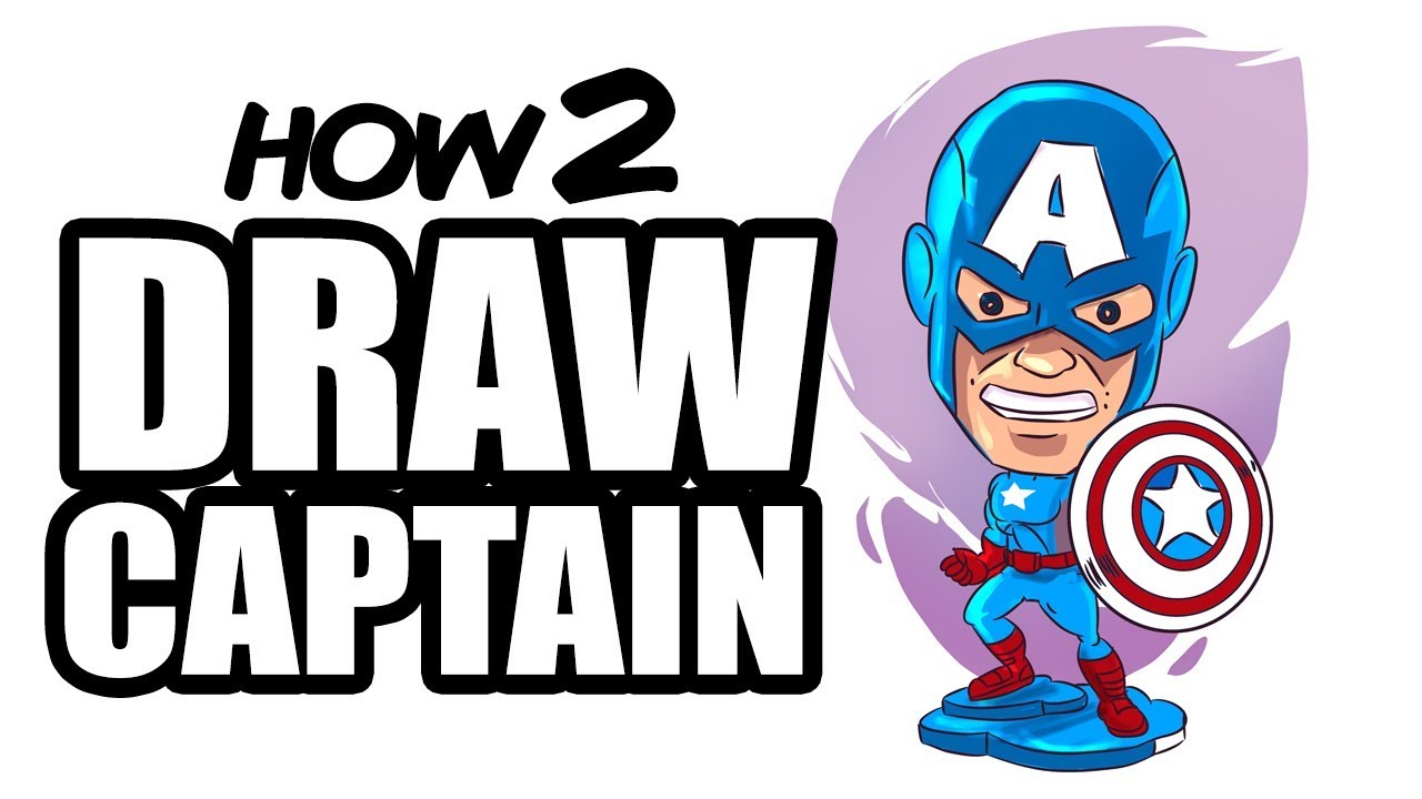 How to Draw Captain America (Avengers: Infinity War) Easy Step-by-Step ...