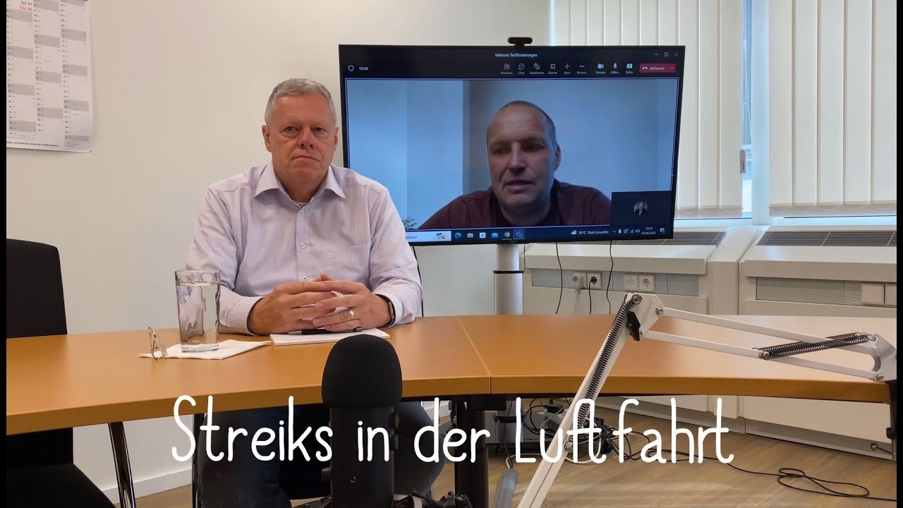 Streiks in der Luftfahrt, Daniel Wollenberg und Thomas Klappert im ...