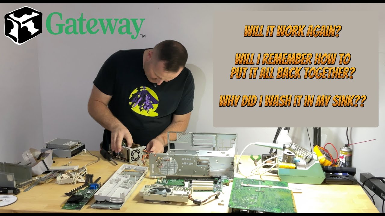 It Didn't Want To Live - Gateway E-3200 Reassembly After Wash - YouTube
