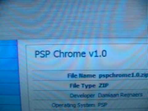How to install the Google Chrome portal on your PSP - YouTube