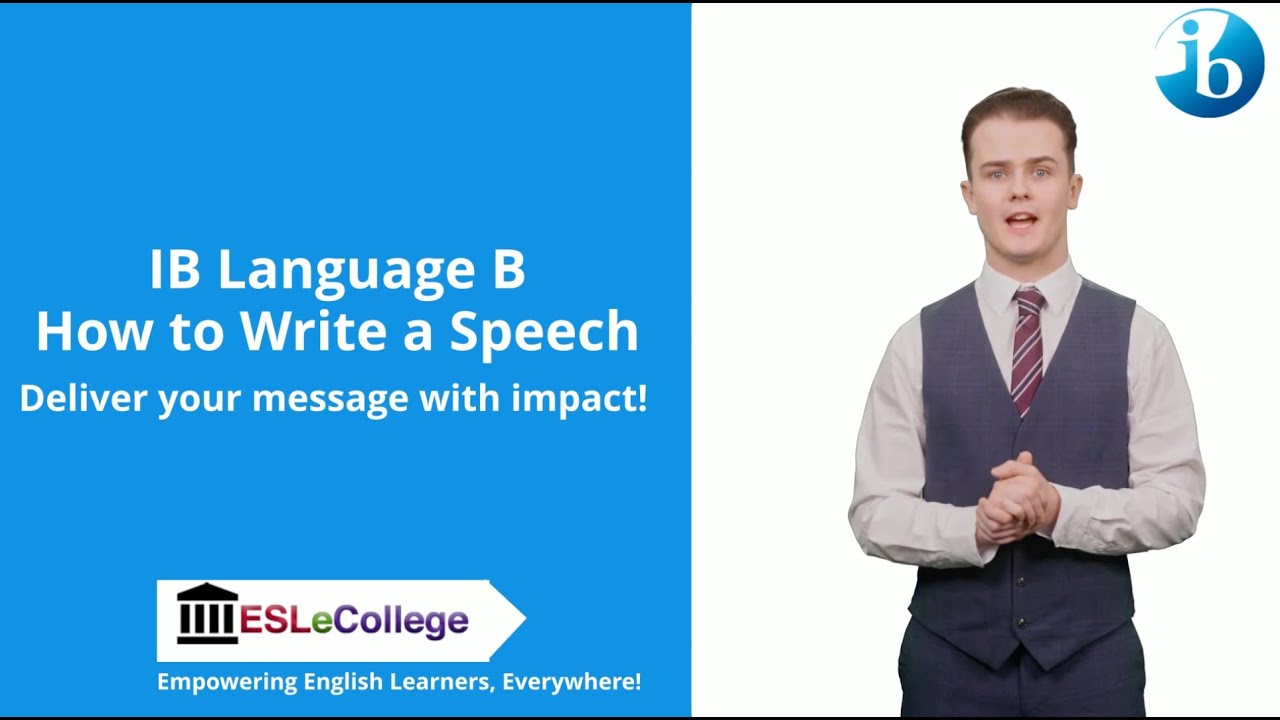 IB Language B: How to Write a Speech - YouTube