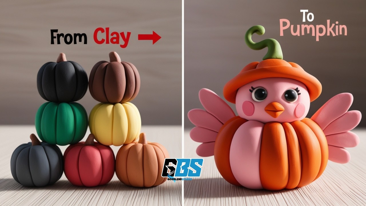 Learn How to Make Pumpkin Doll with Play Doh | Halloween Pumpkin Doll with Polymer Clay #pumpkin ...