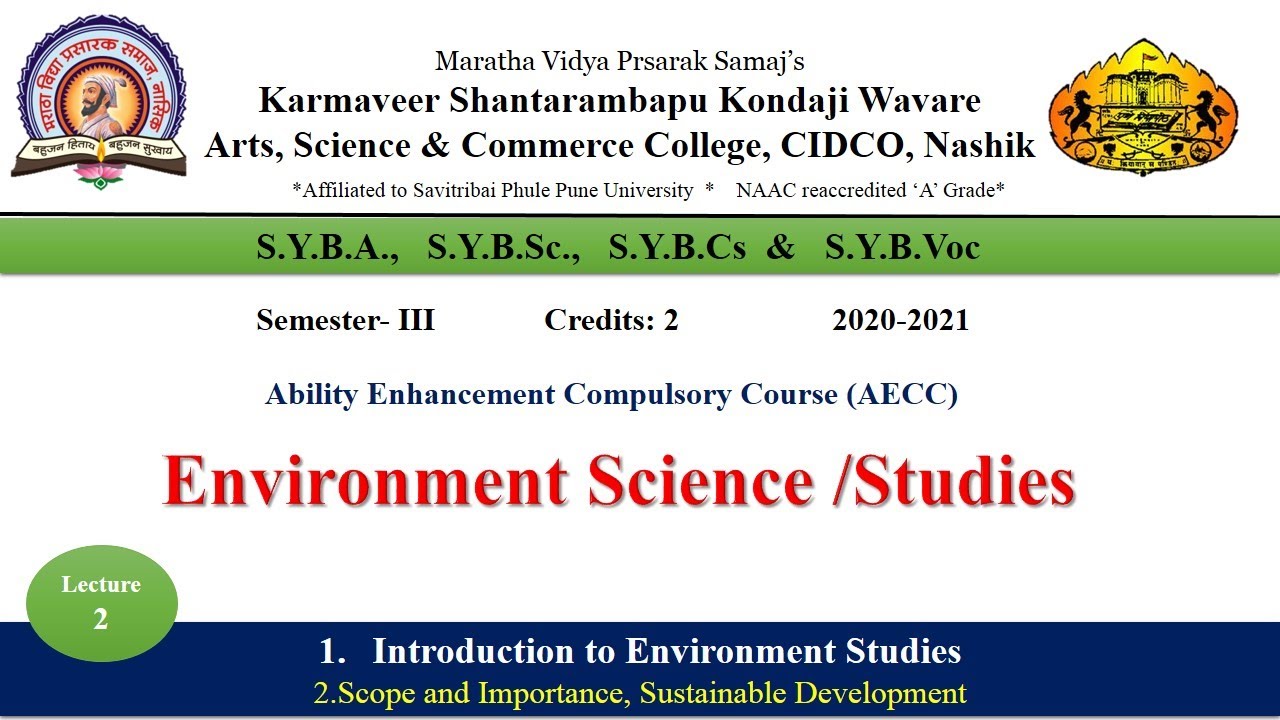 Scope and Importance, Sustainable Development - YouTube