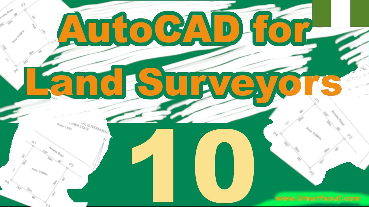 AutoCAD for Land Surveyors 010 - Plotting Survey data in US System of ...