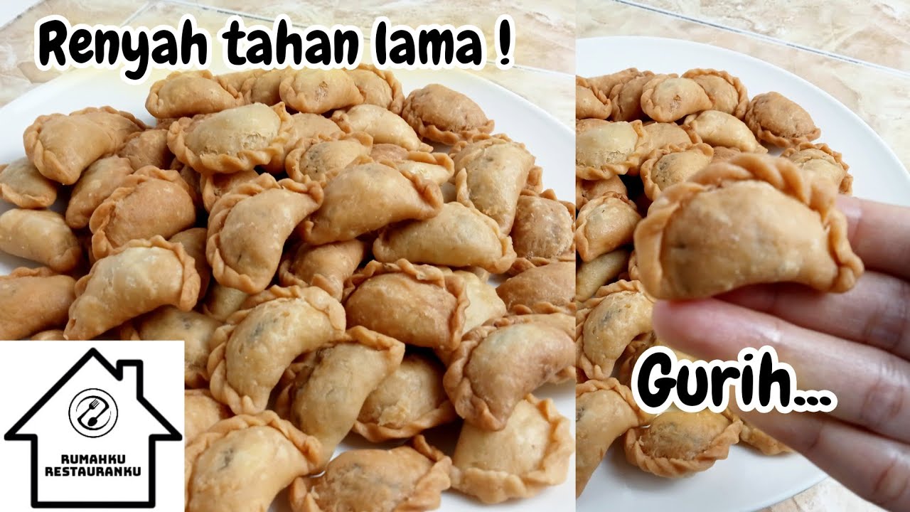 KUE KERING LEBARAN. PASTEL MINI ISI ABON & CARA MELIPAT KULIT PASTEL ...